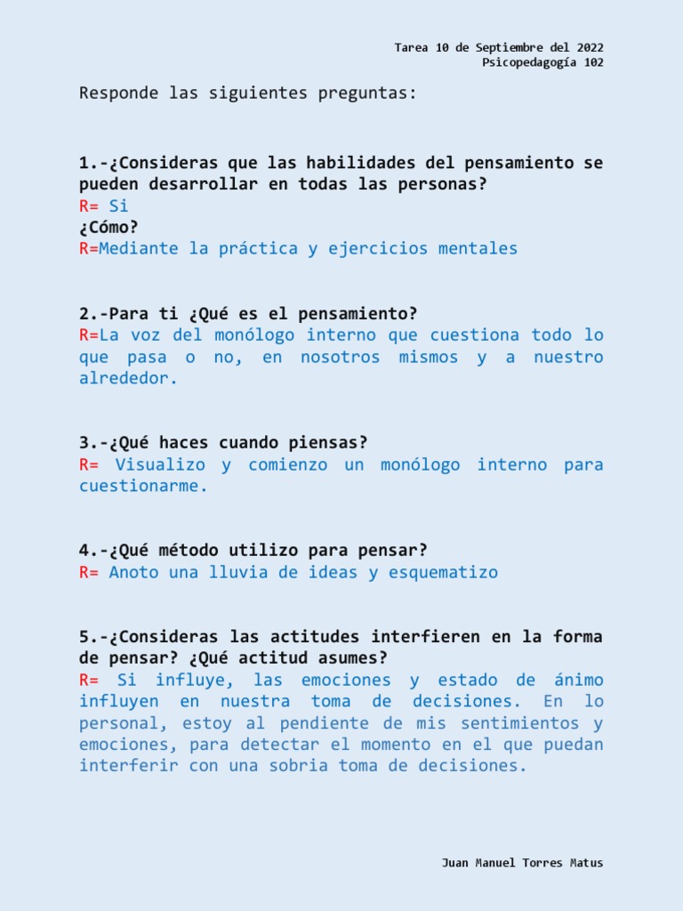 Responde Las Siguientes Preguntas | PDF Responde Las Siguientes Preguntas | PDF