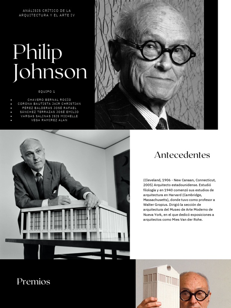 EXP-2-Philip Johnson | PDF | Diseño arquitectonico | Arquitectura