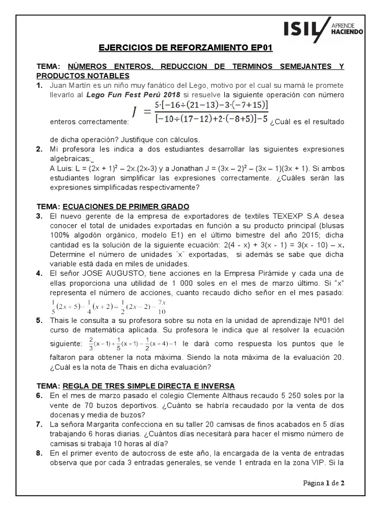 Repaso Matematicas | PDF
