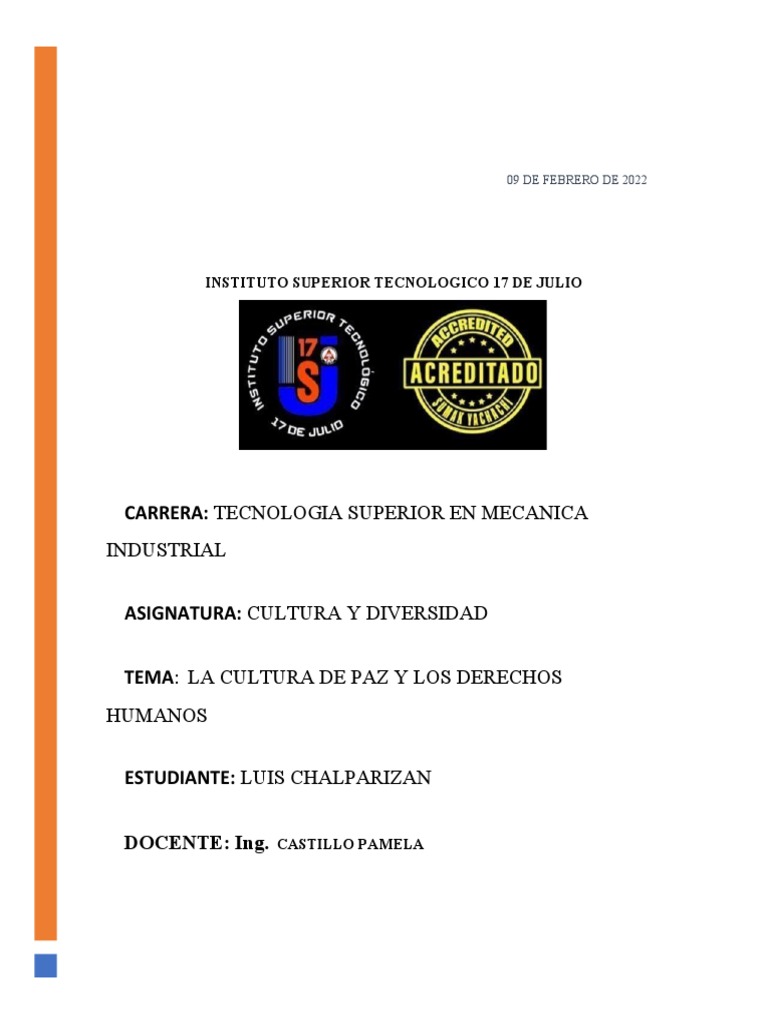 Cultura De Paz Y Derechos Humanos Pdf Paz Derechos Humanos
