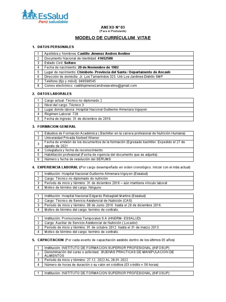 Anexo N 03 | PDF | Ciencias de la Salud