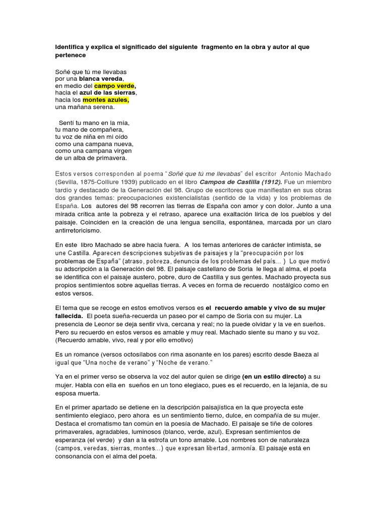 Soñé Que Tú Me Llevabas | PDF | Arte | Clásicos