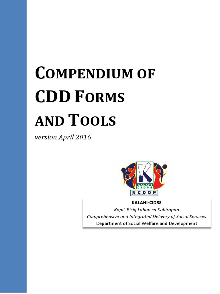 Compendium of CDD Forms and Tools | PDF | Capacity Building | Economies