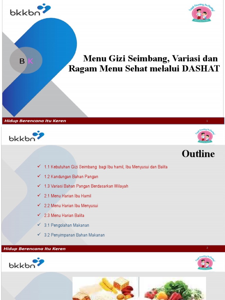 Menu Gizi Seimbang | PDF