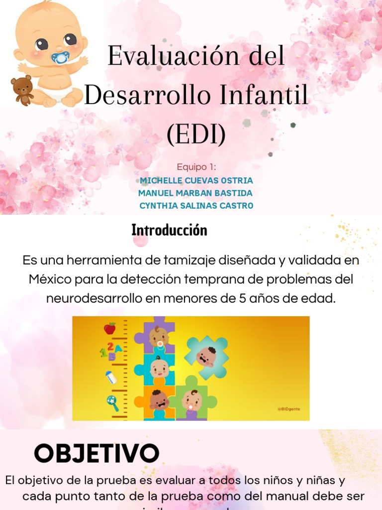 Prueba EDI para Evaluación Infantil | PDF | El embarazo | Parto