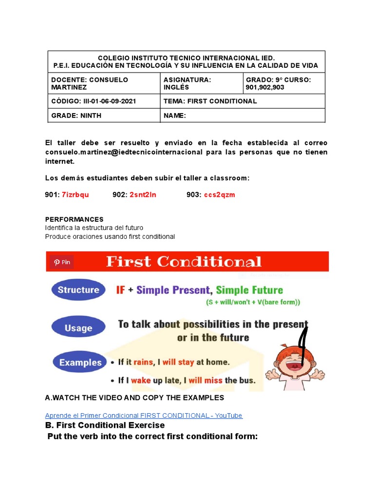 First Conditional | PDF