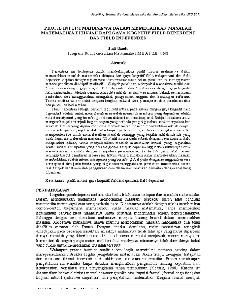 Jurnal Kualitatif | PDF | Sains & Matematika