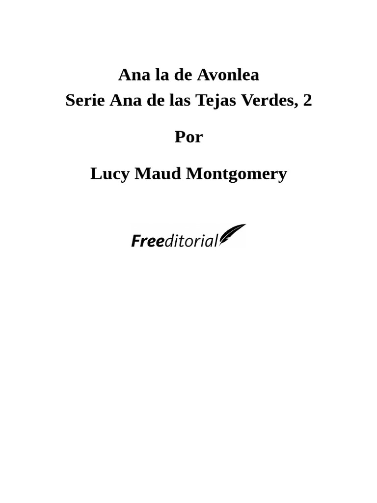2 Ana La de Avonlea | PDF