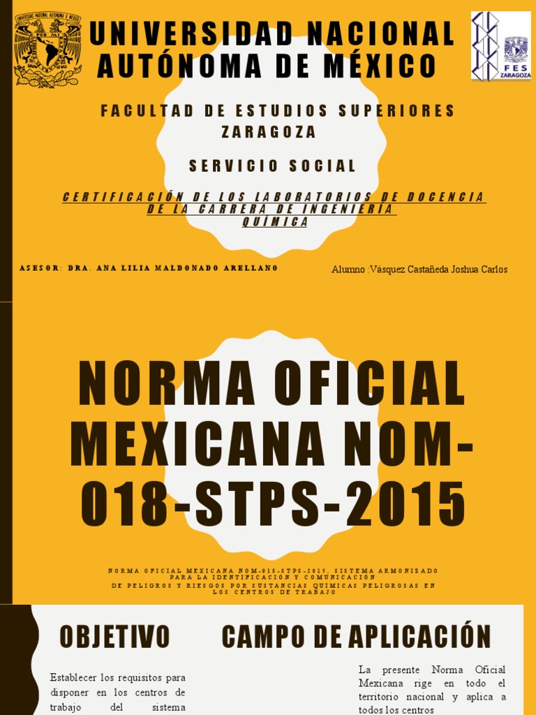 NORMA Oficial Mexicana NOM-018-STPS-2015 | PDF NORMA Oficial Mexicana NOM-018-STPS-2015 | PDF