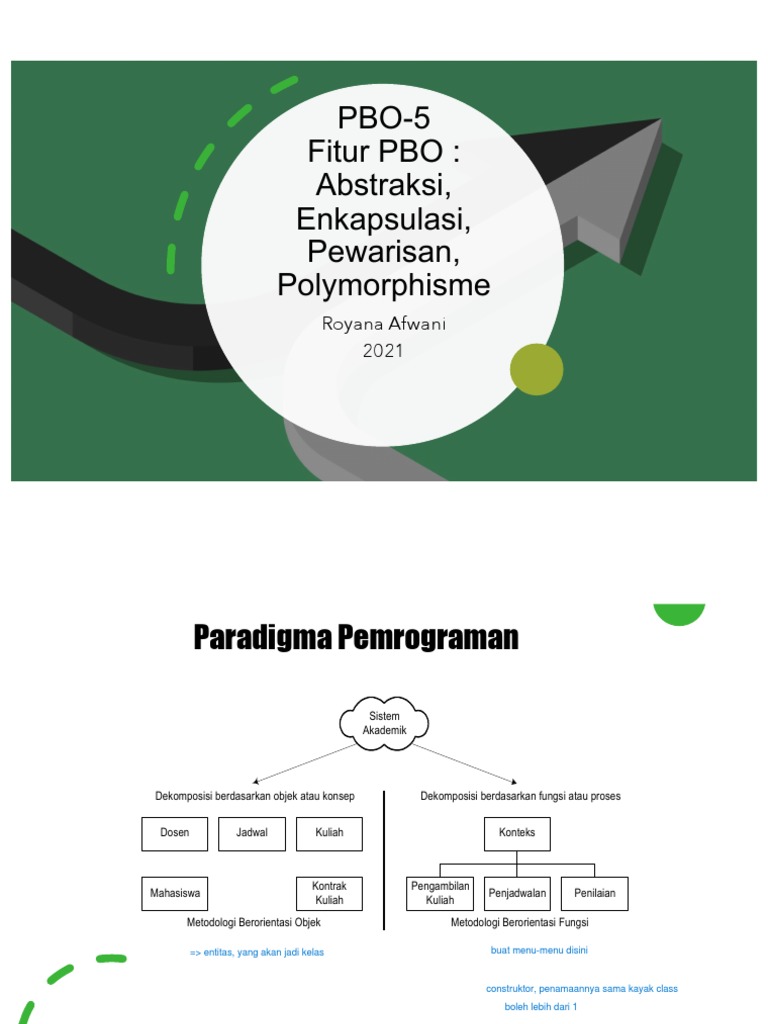 Fitur Utama Pemrograman Berorientasi Objek | PDF | Seni | Komputer