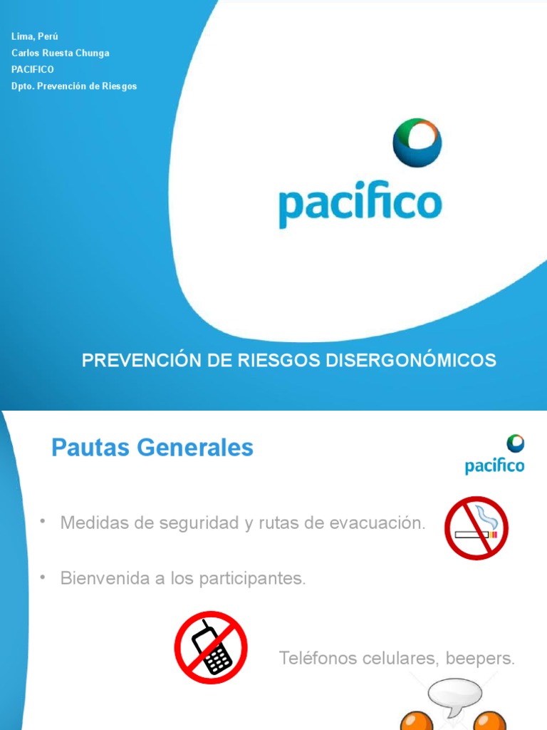 Presentacion de Riesgos Disergonomicos 2015 | PDF | Factores humanos y ergonomía | Riesgo