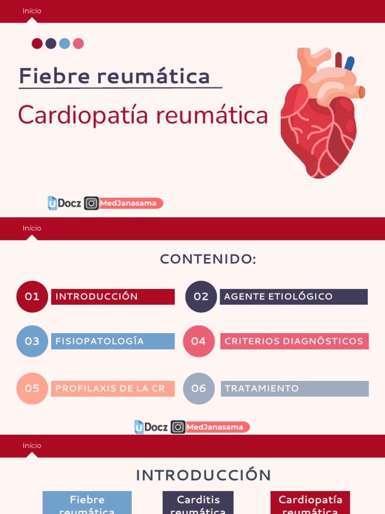 Cardiopatia Reumatica | PDF | Especialidades Medicas | Medicina CLINICA