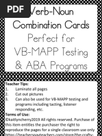 Vb-Mapp: Assessment Binder, Picture Cards, and ABA Program Guide | PDF ...