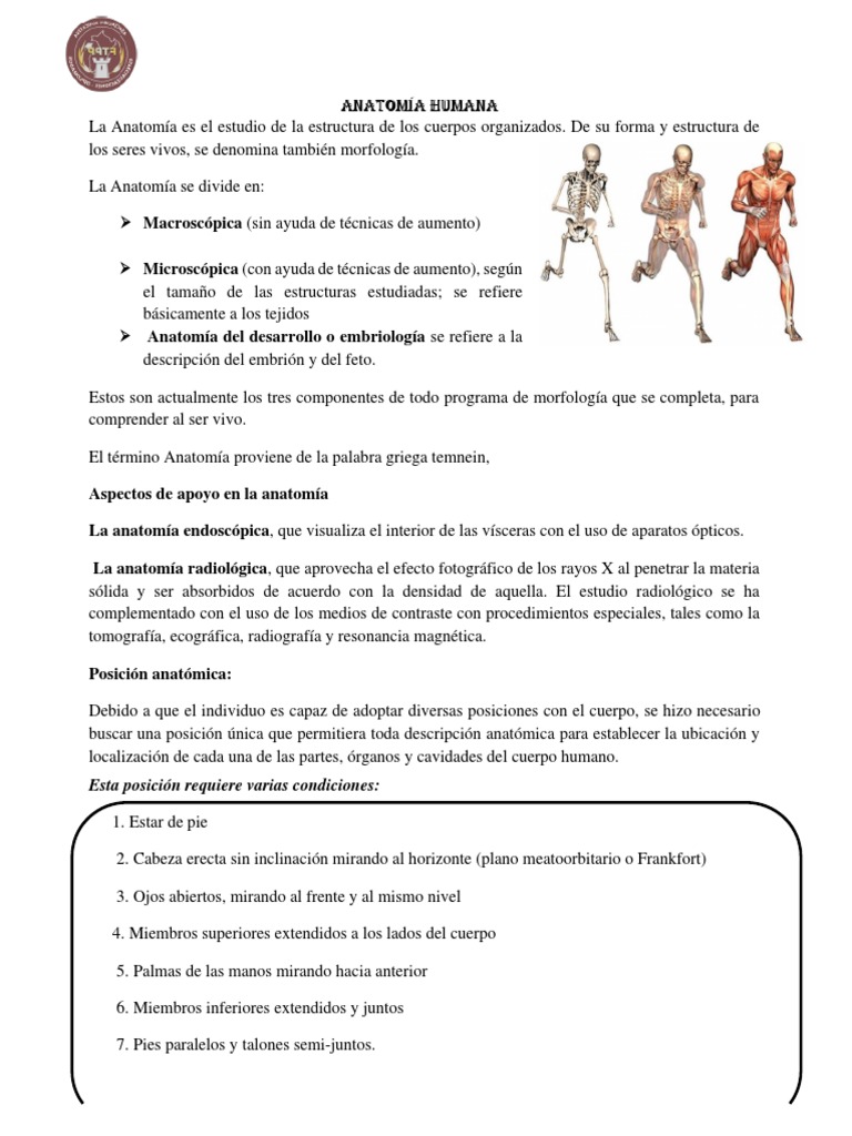 Anatomía Humana Modulo I Pdf