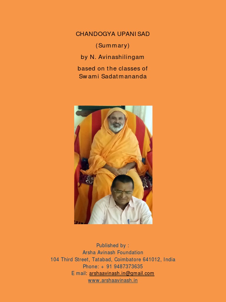 Chandogya Summary | PDF | Brahman | Ātman (Hinduism)
