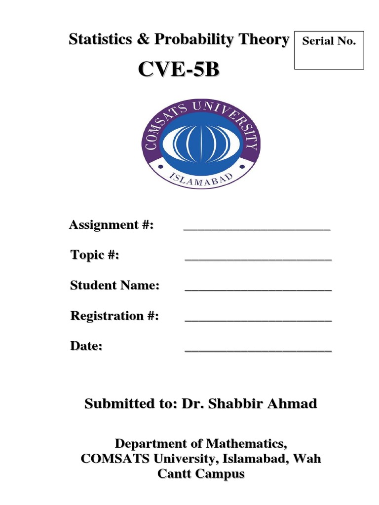 Assigmemt Title Page (Cve-5b) | PDF