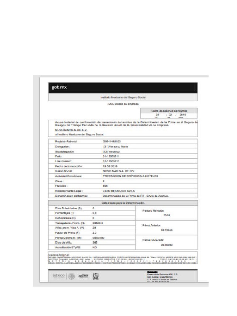 14 Acuse de La Prima de Riesgo | PDF