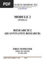 Practical Research 2 (Quantitative Research) | PDF | Quantitative ...