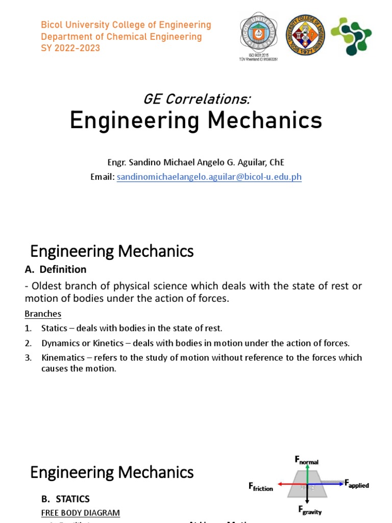 Engineering Mechanics | PDF | Torque | Euclidean Vector