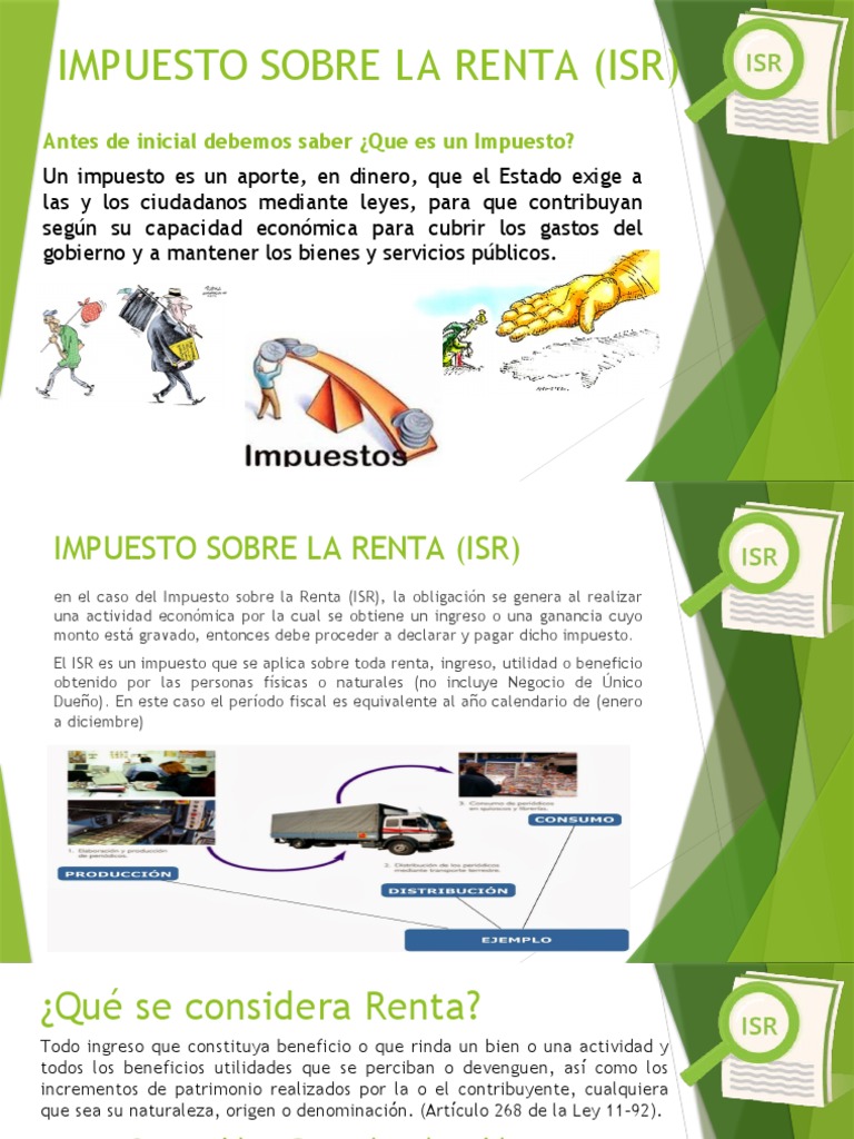 Impuesto Sobre La Renta (Isr) | Descargar gratis PDF | Impuesto sobre la renta | Impuestos