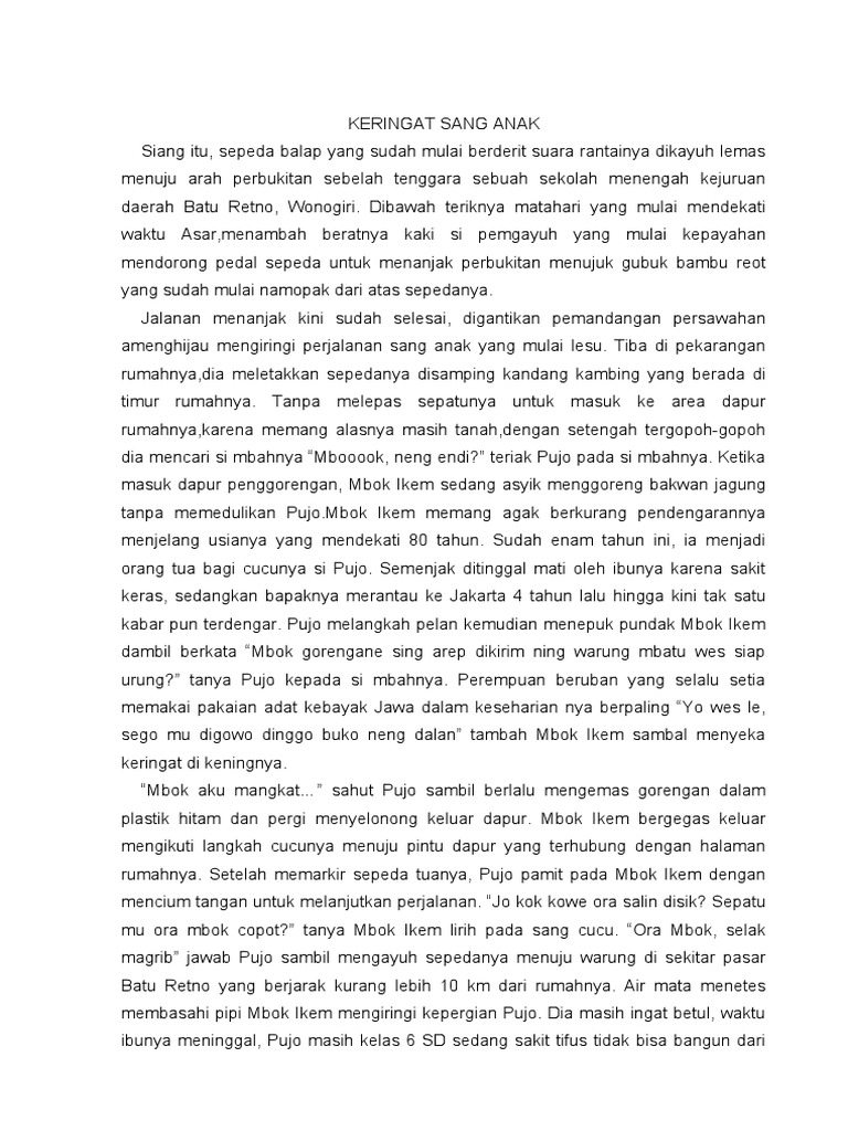 KERINGAT SANG ANAK Nando | PDF