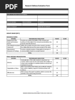 FORM 2.1 EVALUATION SHEET For Title Defense | PDF | Evaluation ...