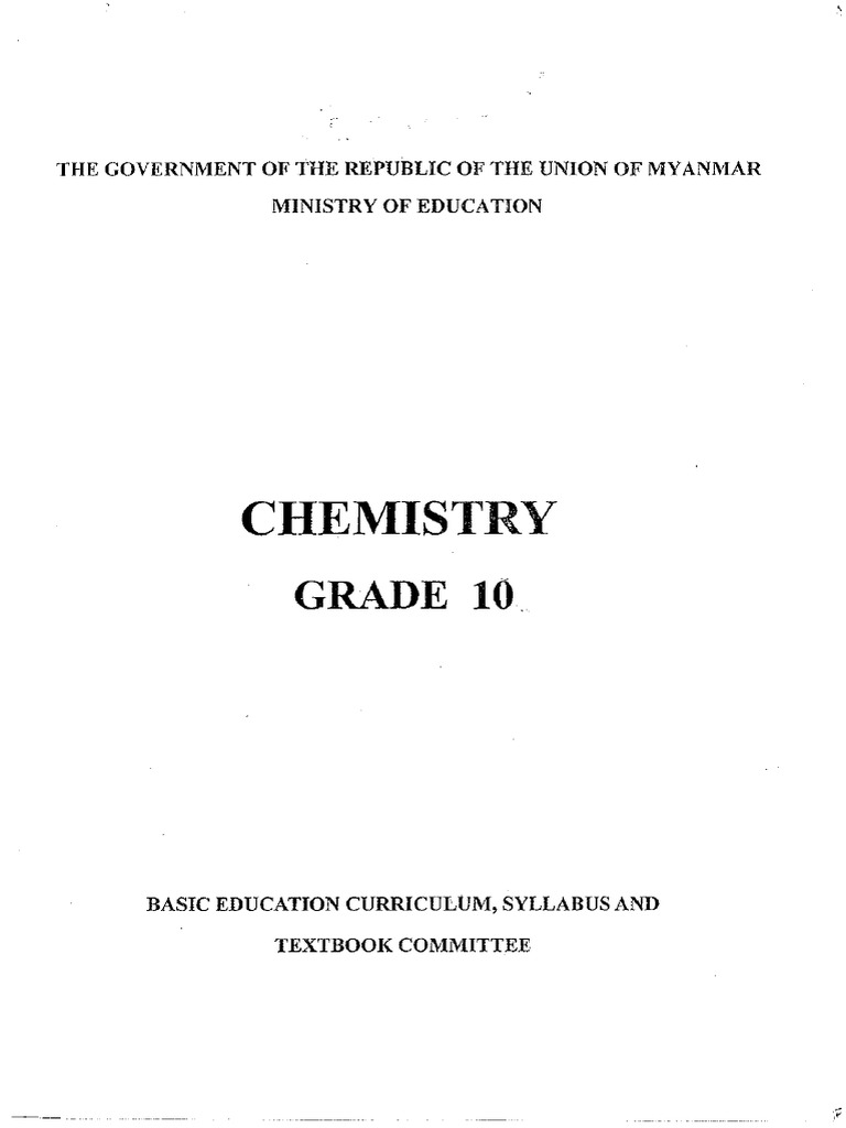 Grade 10 Chem | PDF