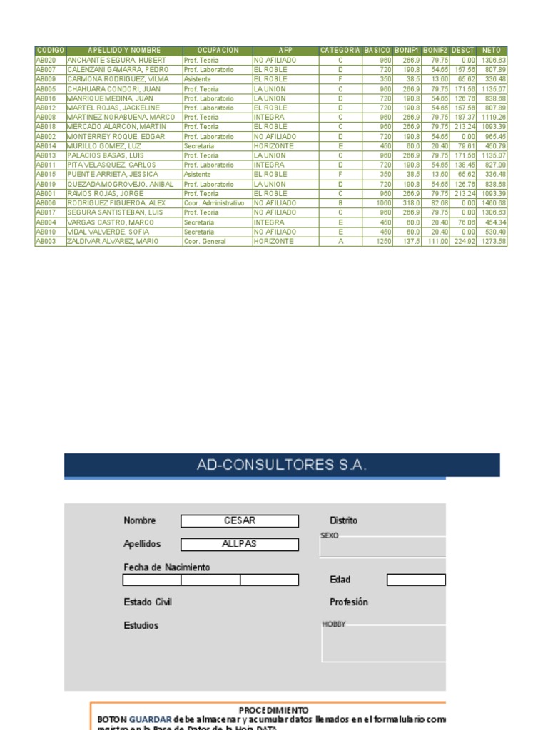 PC3. Grabar Macros | PDF