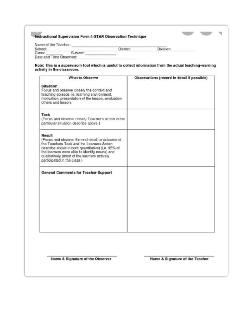 Star Observation Note | PDF