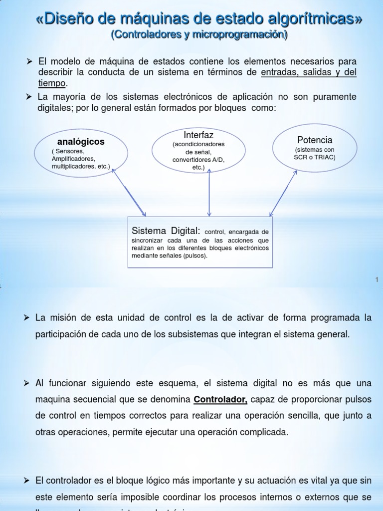Diseño y representación de máquinas de estados mediante cartas ASM ...