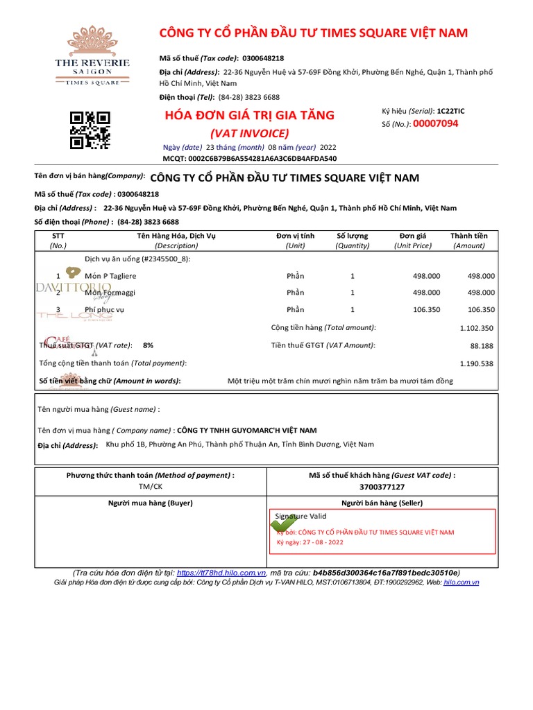 Hoadon (1) - Đã G P | PDF
