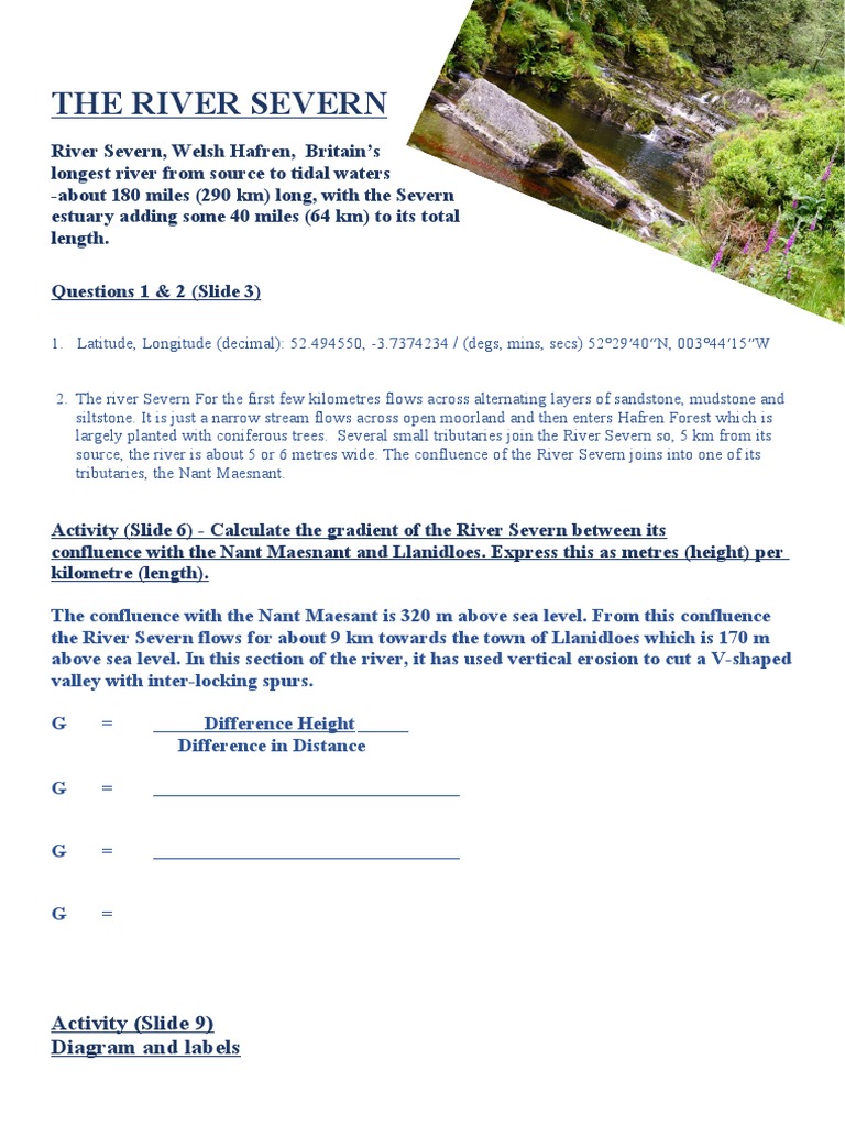 The River Severn | PDF | River | Erosion