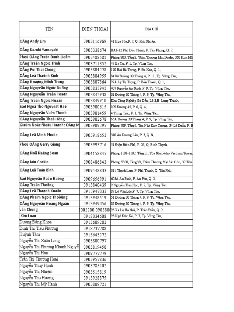 Dskh Data Dskh Dầu Khi Va Saigonpeal | PDF