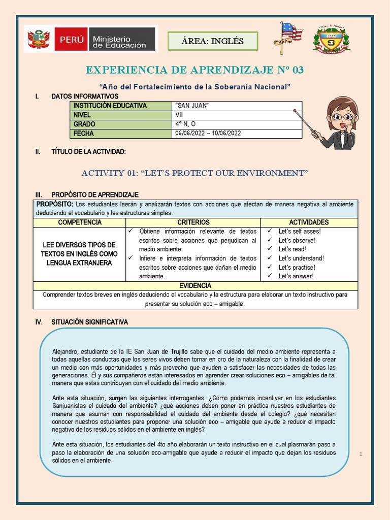 Actividad de Aprendizaje 01 - Eda 03 | PDF | Aprendizaje | Ciencia cognitiva