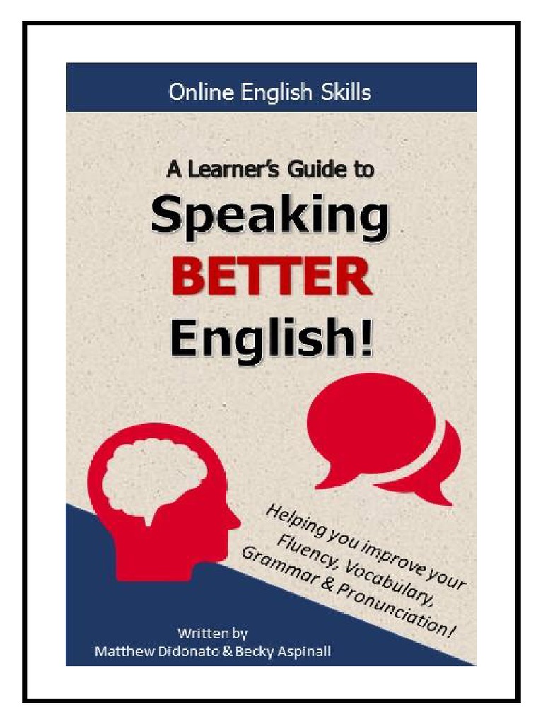 A Learner's Guide To Speaking Better English | PDF | Stress ...