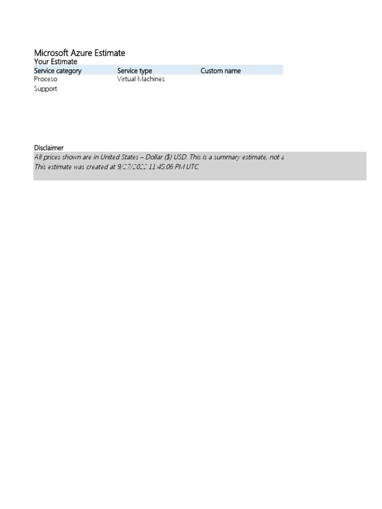 Exported Estimate | PDF | Computers