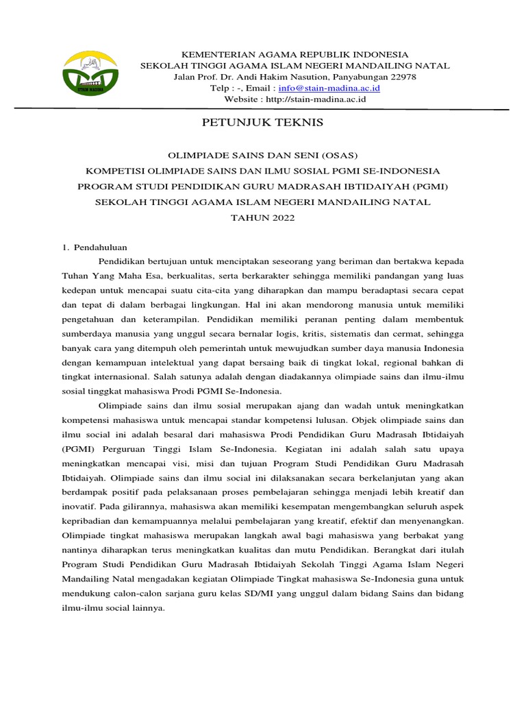 JUKNIS SAINS DAN ILMU ILMU SOSIAL Fix | PDF