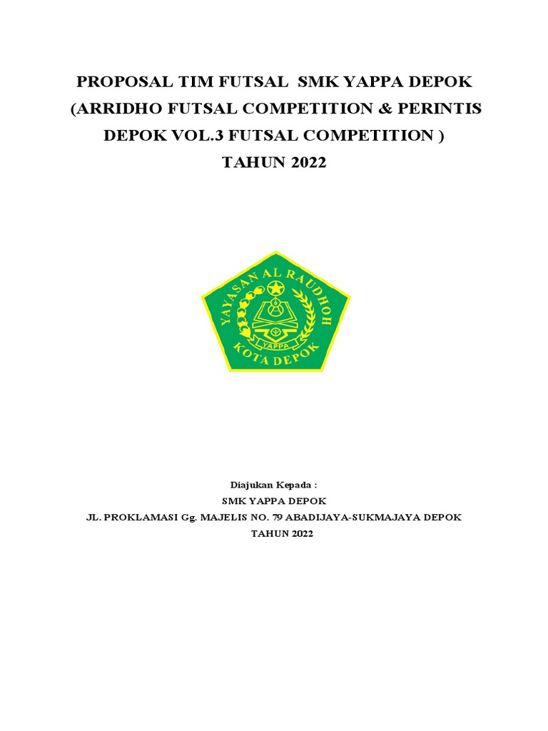 Proposal SMK YAPPA | PDF