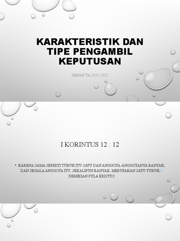 Pengambil Keputusan | PDF