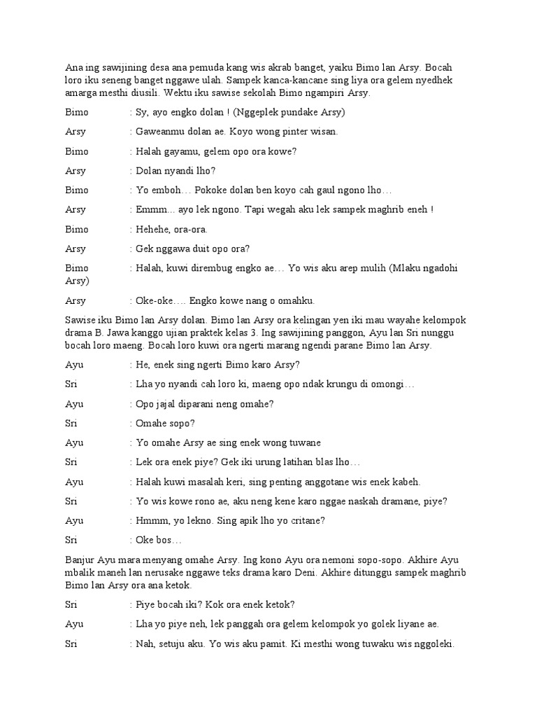 Naskah Drama BJ | PDF | Seni