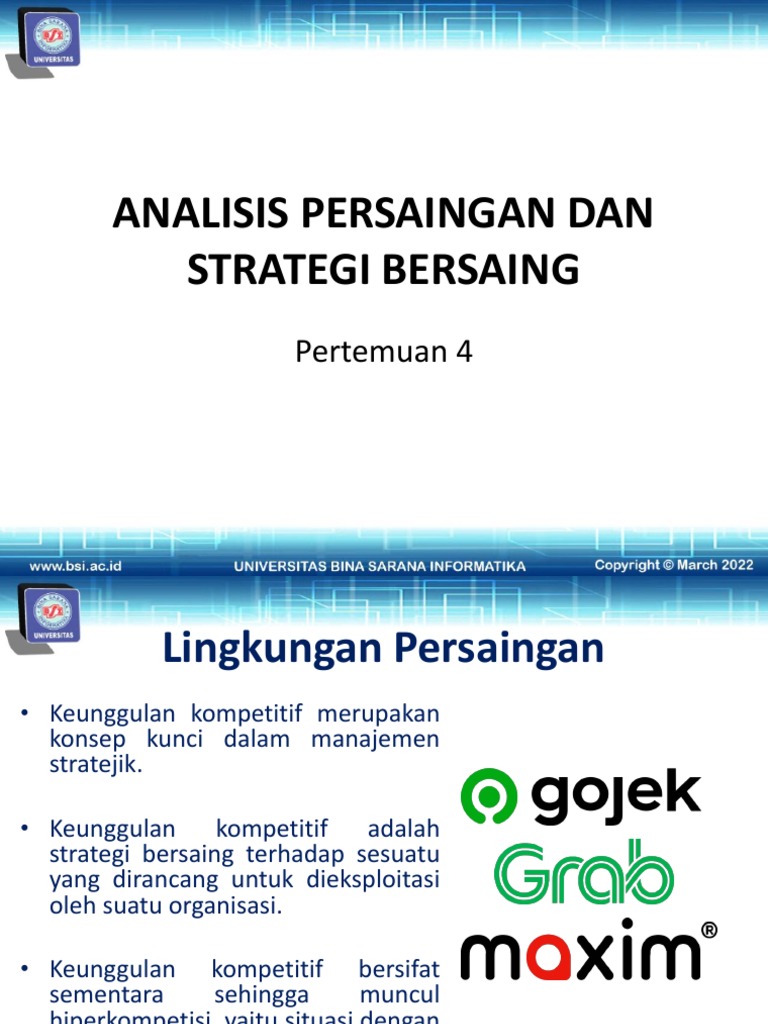 Strategi Bersaing dan Analisis Pesaing | PDF | Bisnis