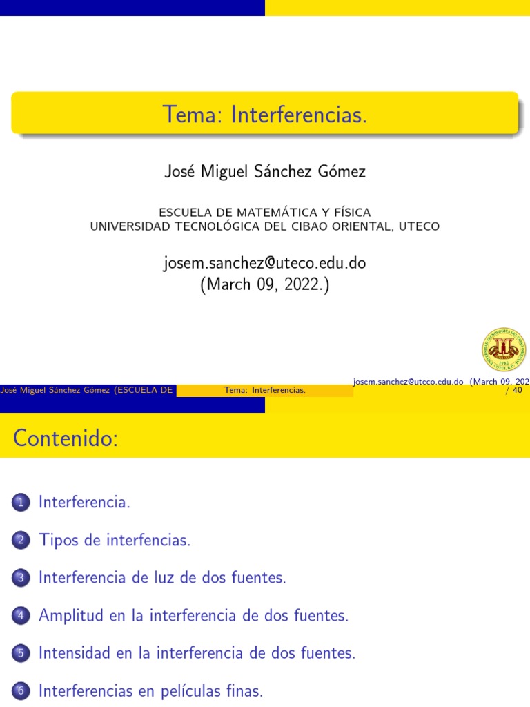 Interferencias | PDF