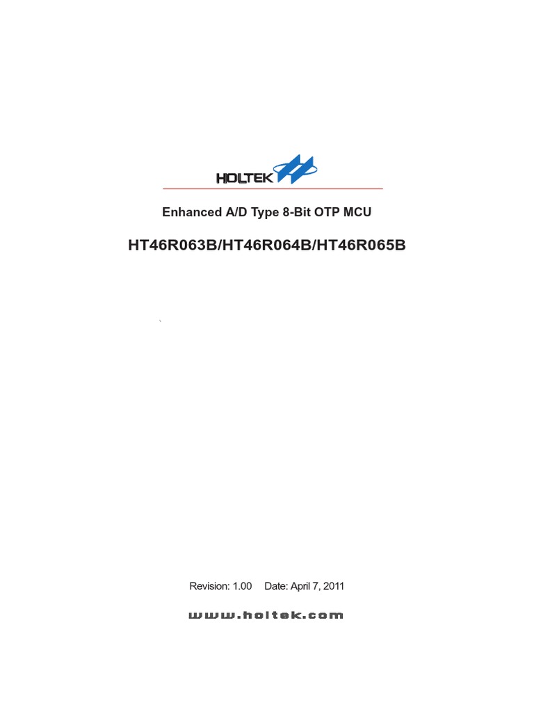 Holtek | PDF | Microcontroller | Analog To Digital Converter
