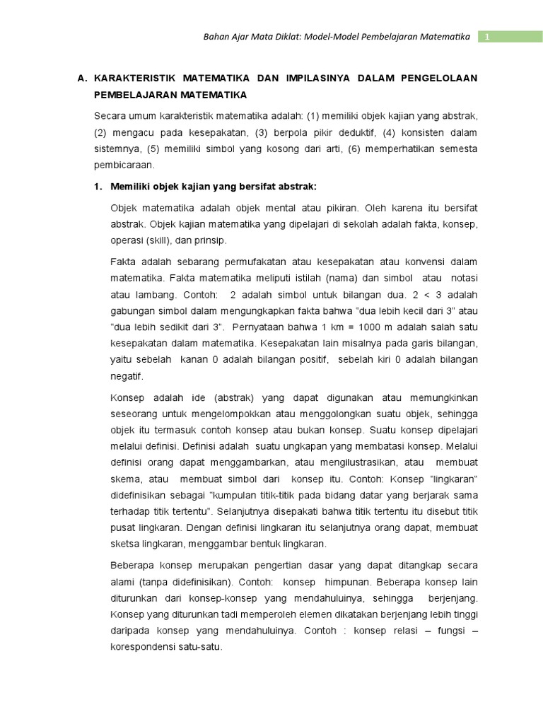 BAHAN AJAR Model-Model Pembelajaran | PDF