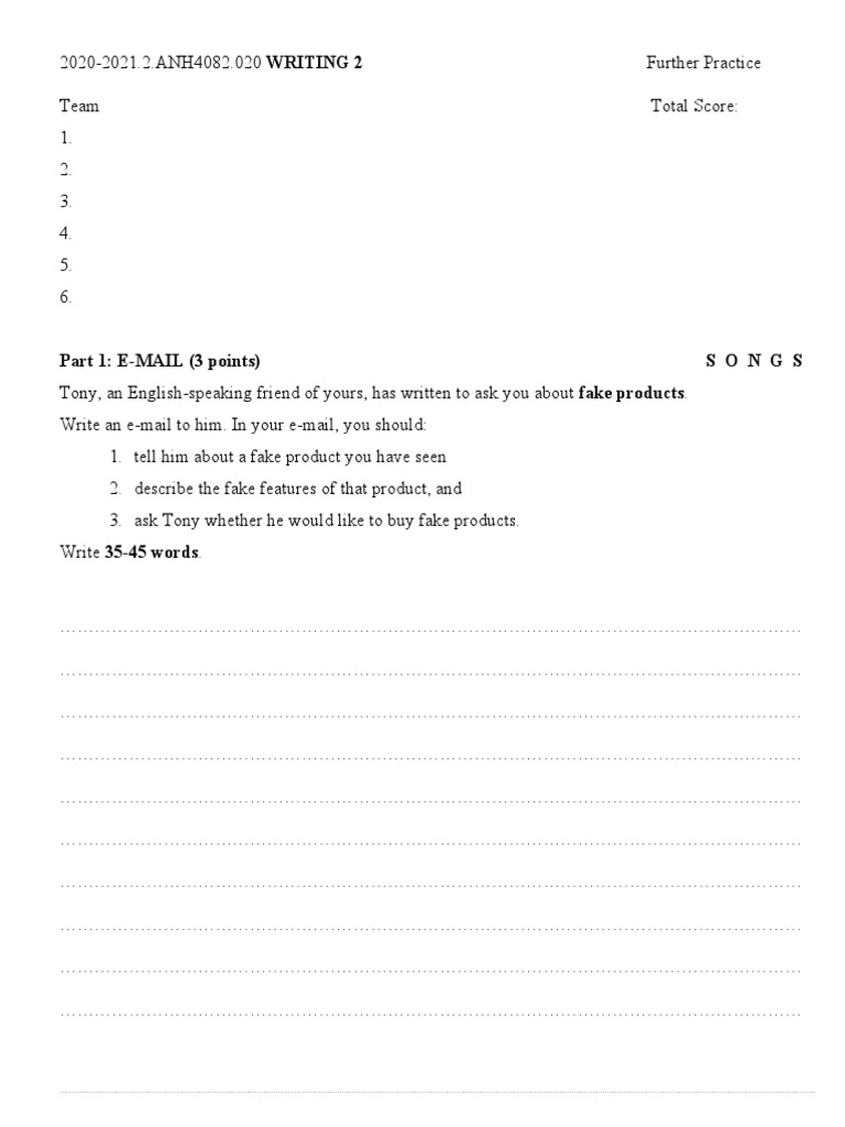 21 22.W2.Further Practice | PDF