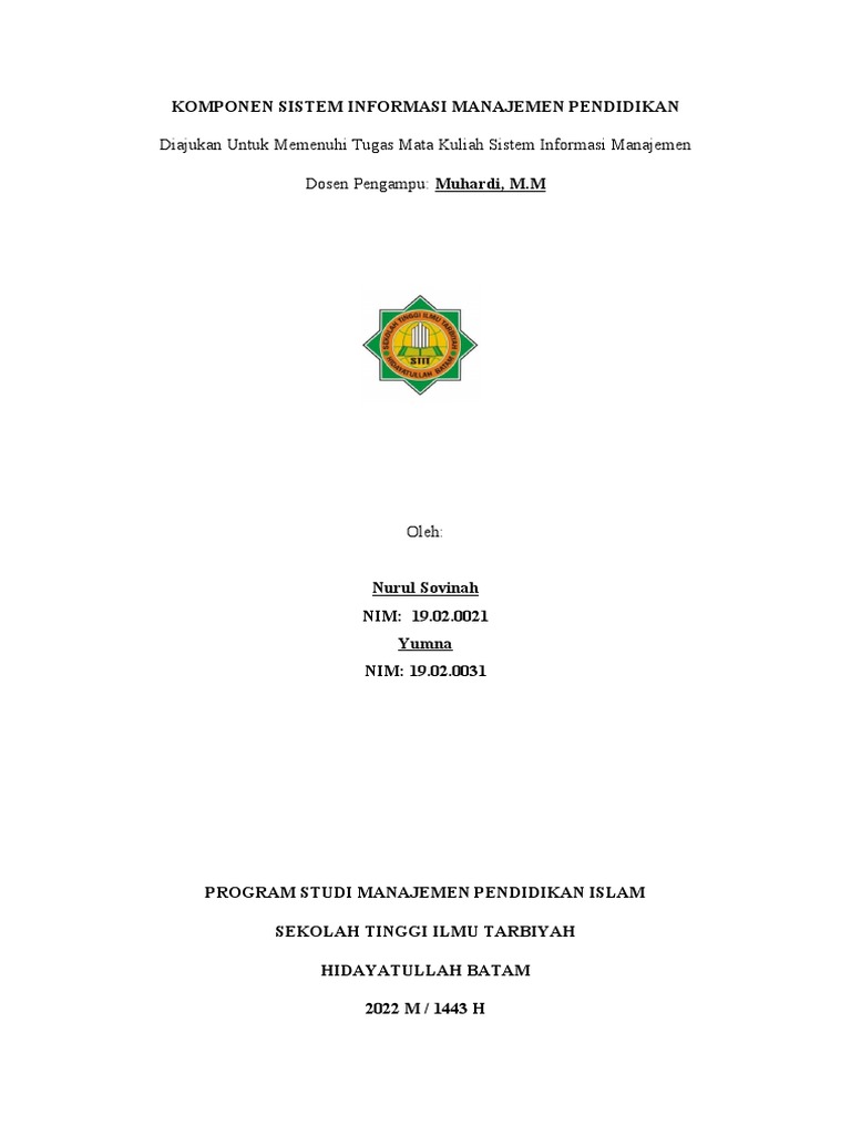 Komponen SIM | PDF