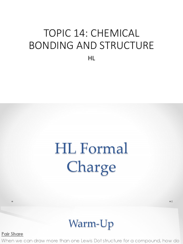 HL Topic 14 Chemical Bonding and Structure | Download Free PDF ...