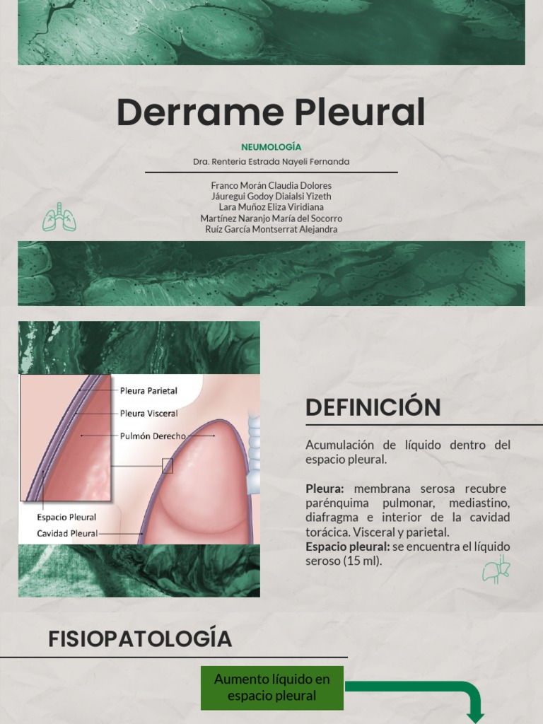 Derrame Pleural | PDF | Epidemiología | Medicina