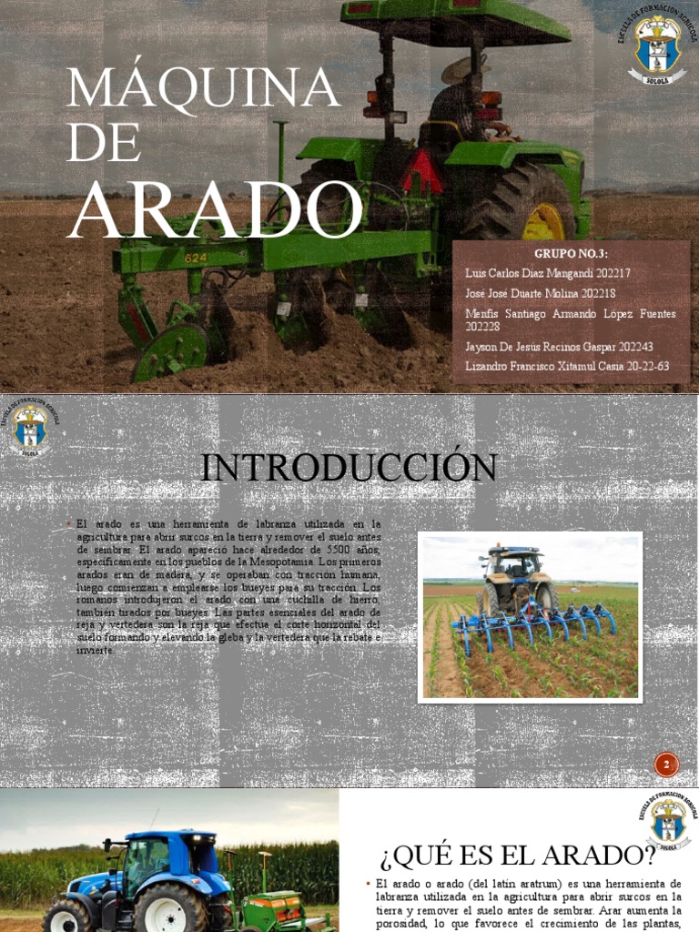 Tipos y funciones del arado agrícola | PDF | Arado | Agricultura