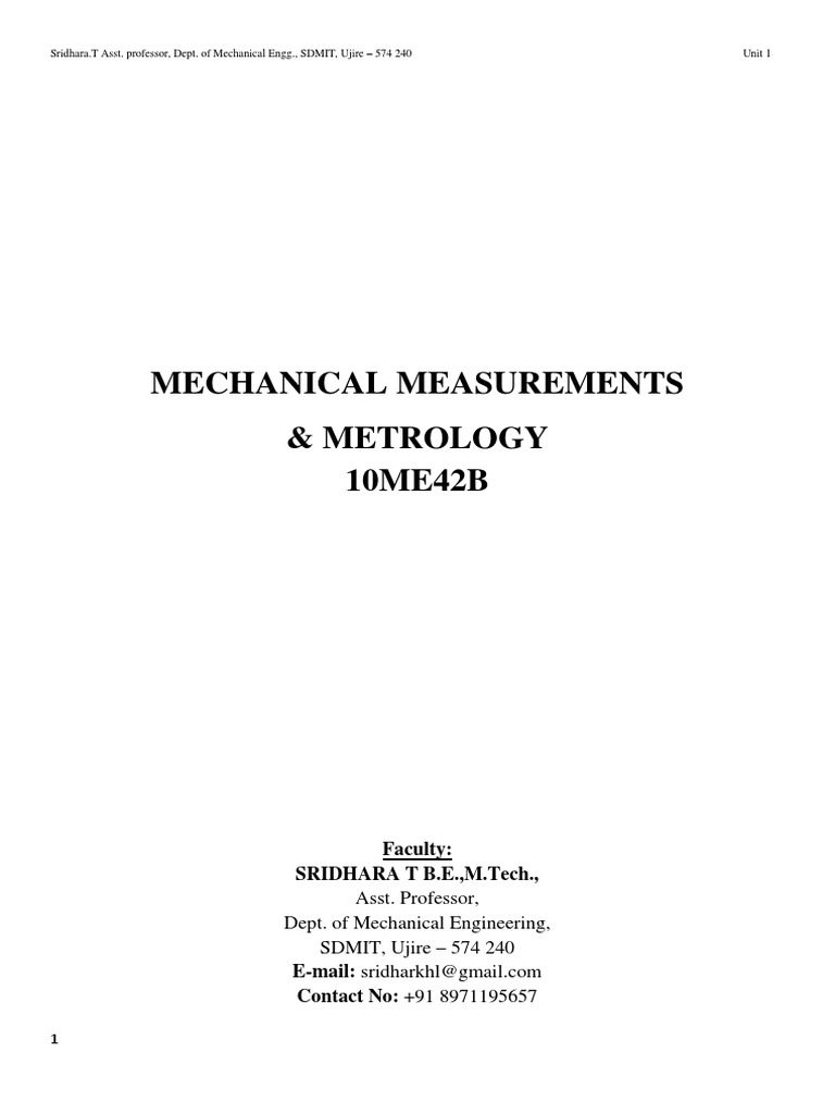 Measurements and Metrology: Standards of Length | PDF | Metrology | Measurement